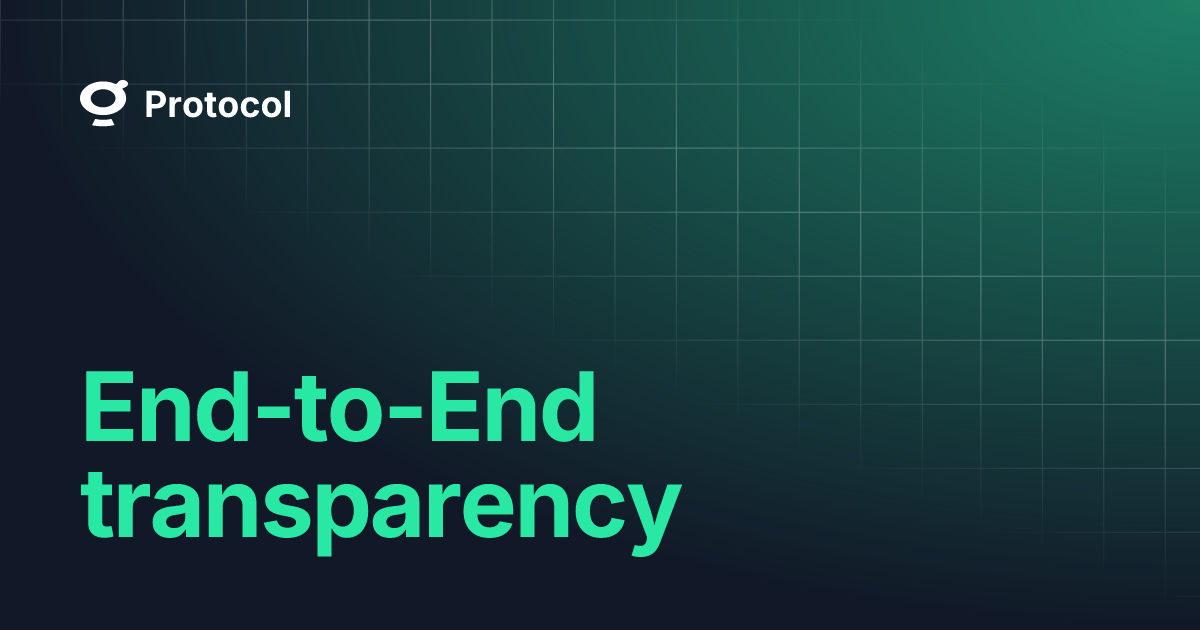 End-to-End transparency | Protocol